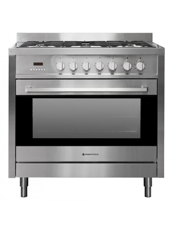 900mm Combination Freestanding Stove, Extendable Legs, Stainless Steel ...